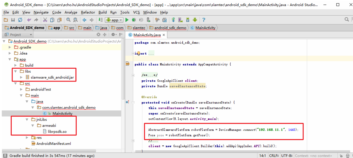 KBSW180106 SLAMWARE SDK API 参考(Android) - Slamware文档 - Slamtec Wiki